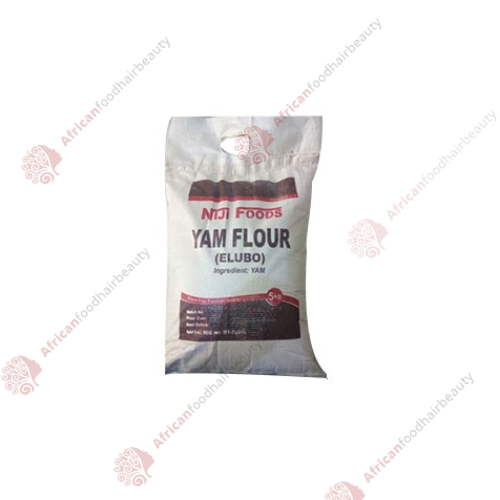 Niji foods yam flour (elubo) 5kg – africanfoodhairandbeauty