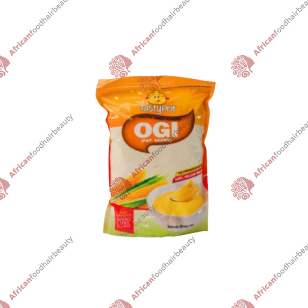Tasty Pot Ogi (Pap, Akamu) yellow maize 453g | Africanfoodhairbeauty ...